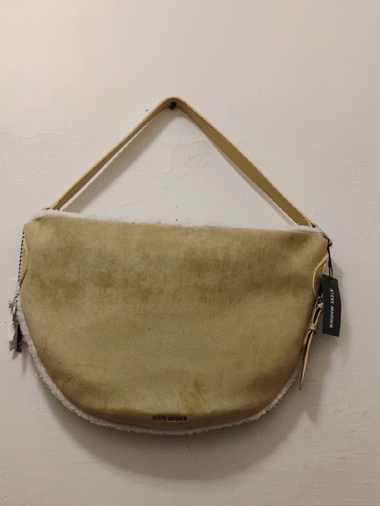 Steve Madden | Bags | Steve Madden Tan Suede Shoulder Bag With ...